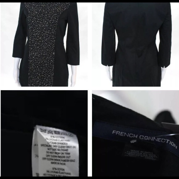 French Connection | Dresses | Euc French Connection Heavy Beaded Dress ...